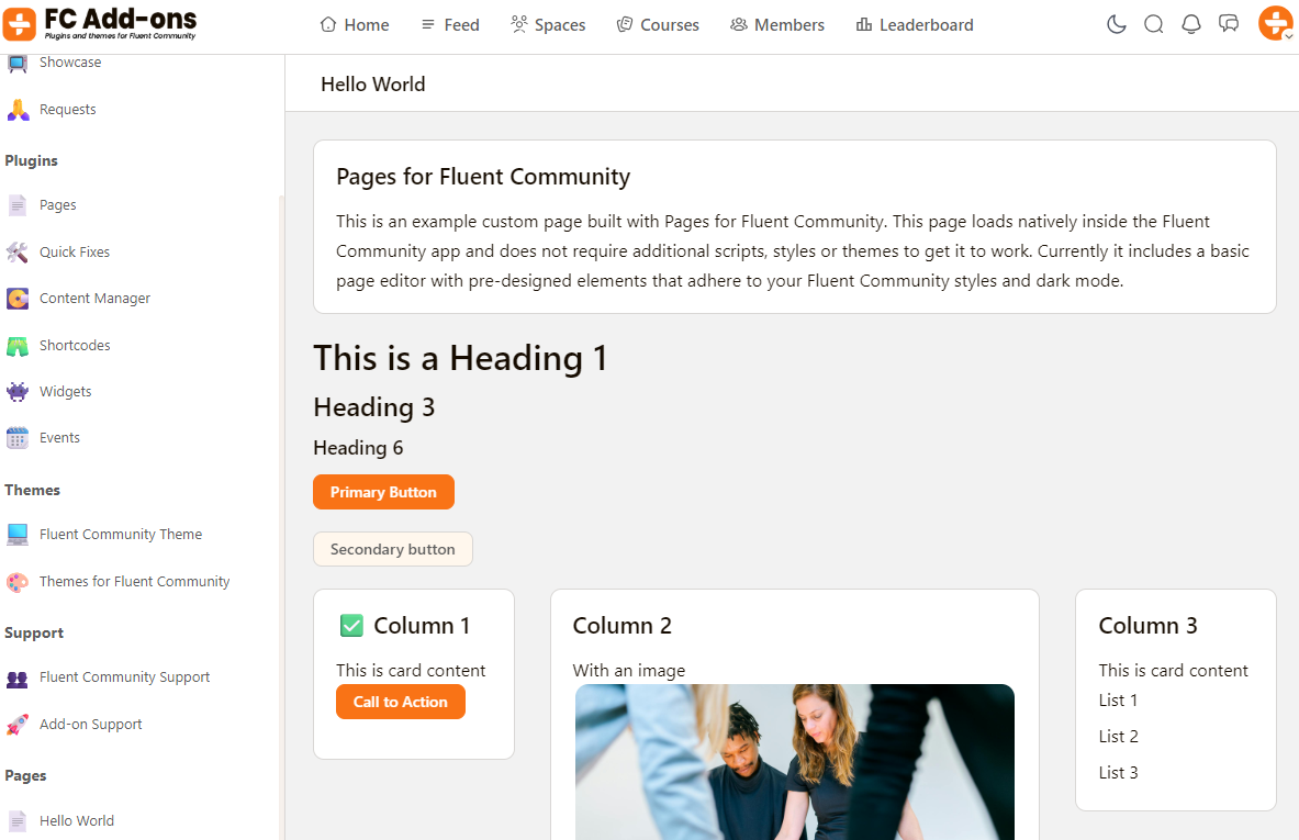 Fluent Community Add-ons – Add-ons and extensions for Fluent Community